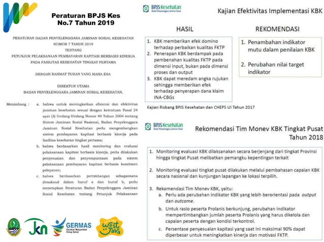 Materi pemanfaatan dana jkn & bok di puskesmas ( bapelkes cikarang) | PPT