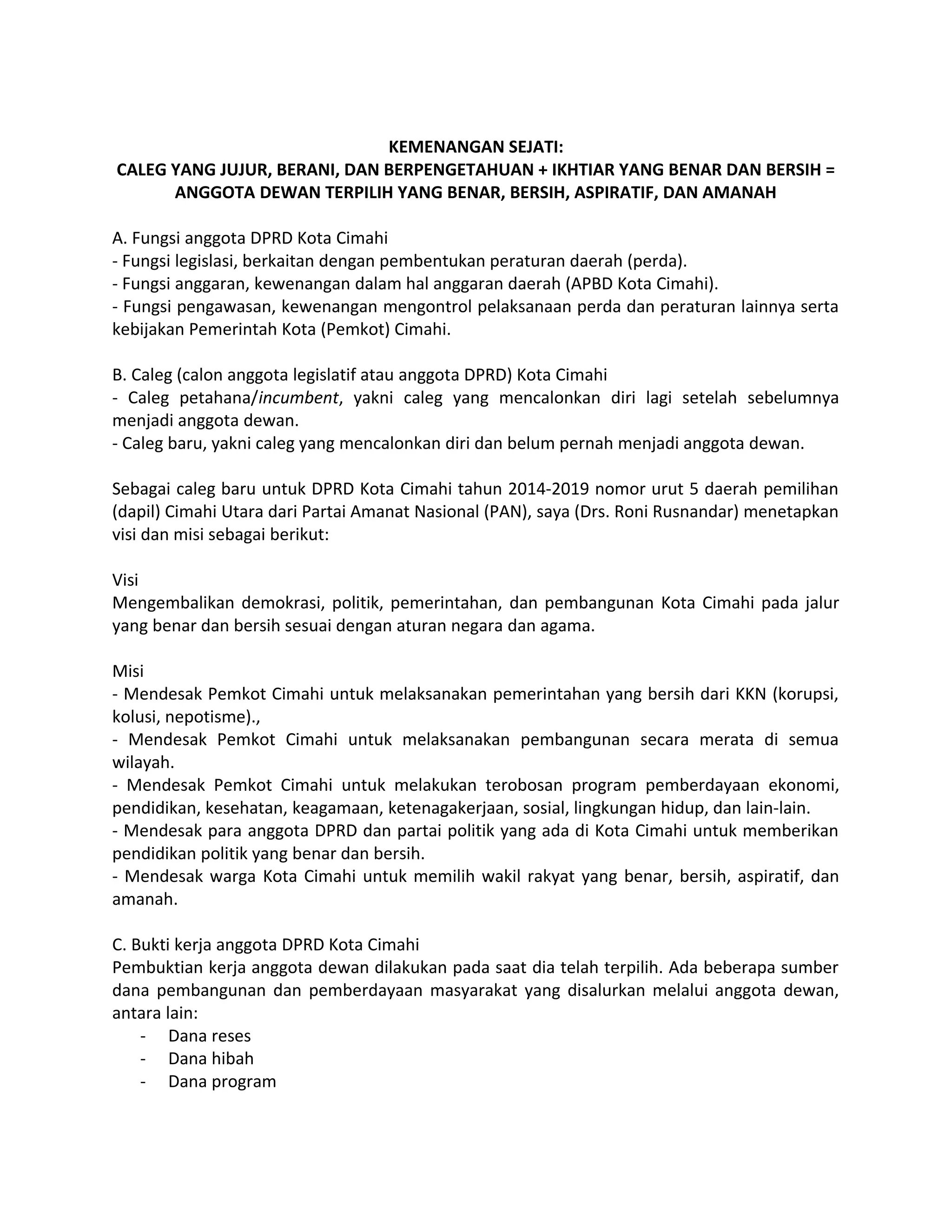 Materi pembekalan | DOC