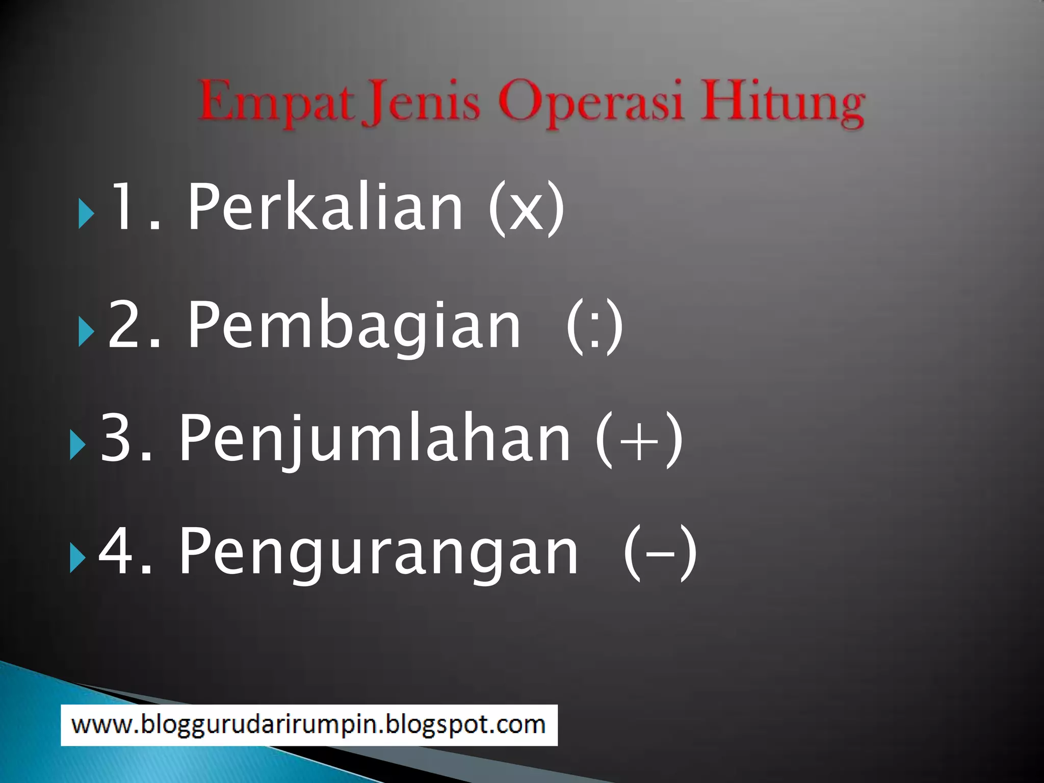 Materi pembelajaran kelas vi sd (hitung campuran) | PPTX