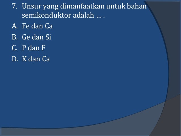 Materi pembelajaran unsur logam dan non logam Materi pembelajaran unsur logam dan non logam