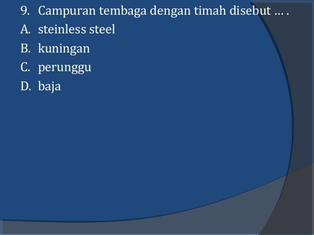 Materi pembelajaran unsur logam dan non logam Materi pembelajaran unsur logam dan non logam