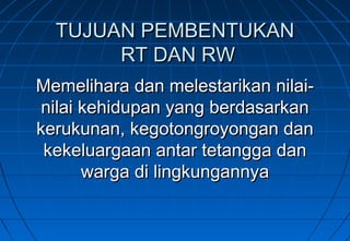 Materi pembinaan rtrw | PPT