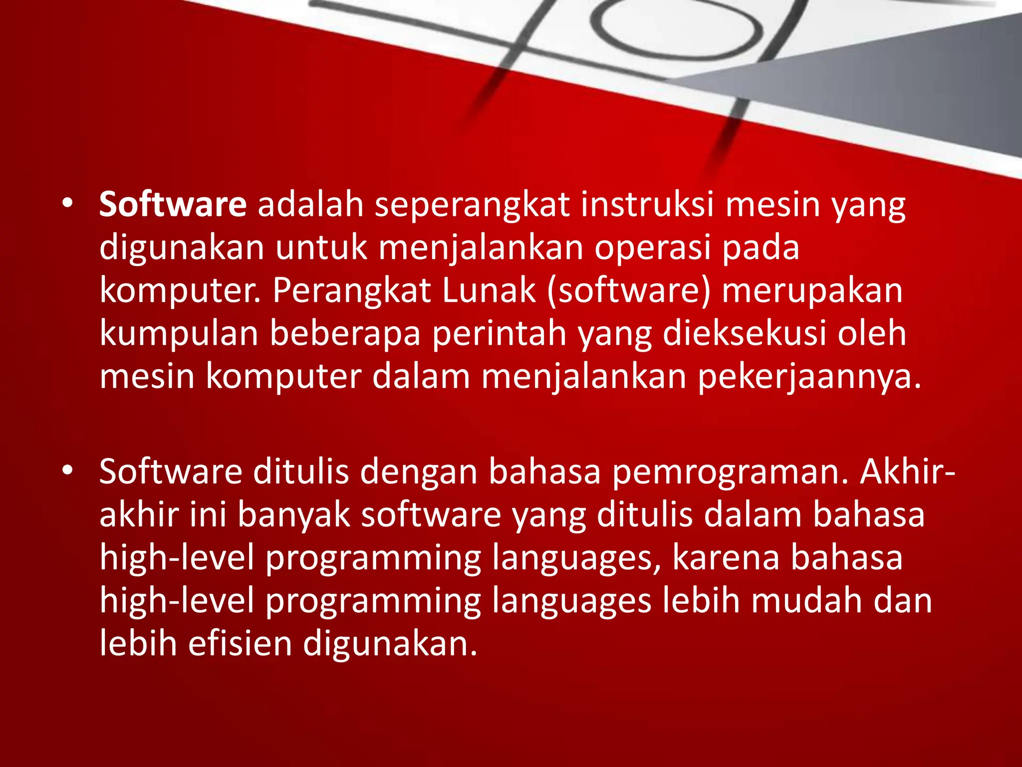 Materi Pemrograman Dasar 2 Perangkat lunak, Instalasi, Menguji .pptx