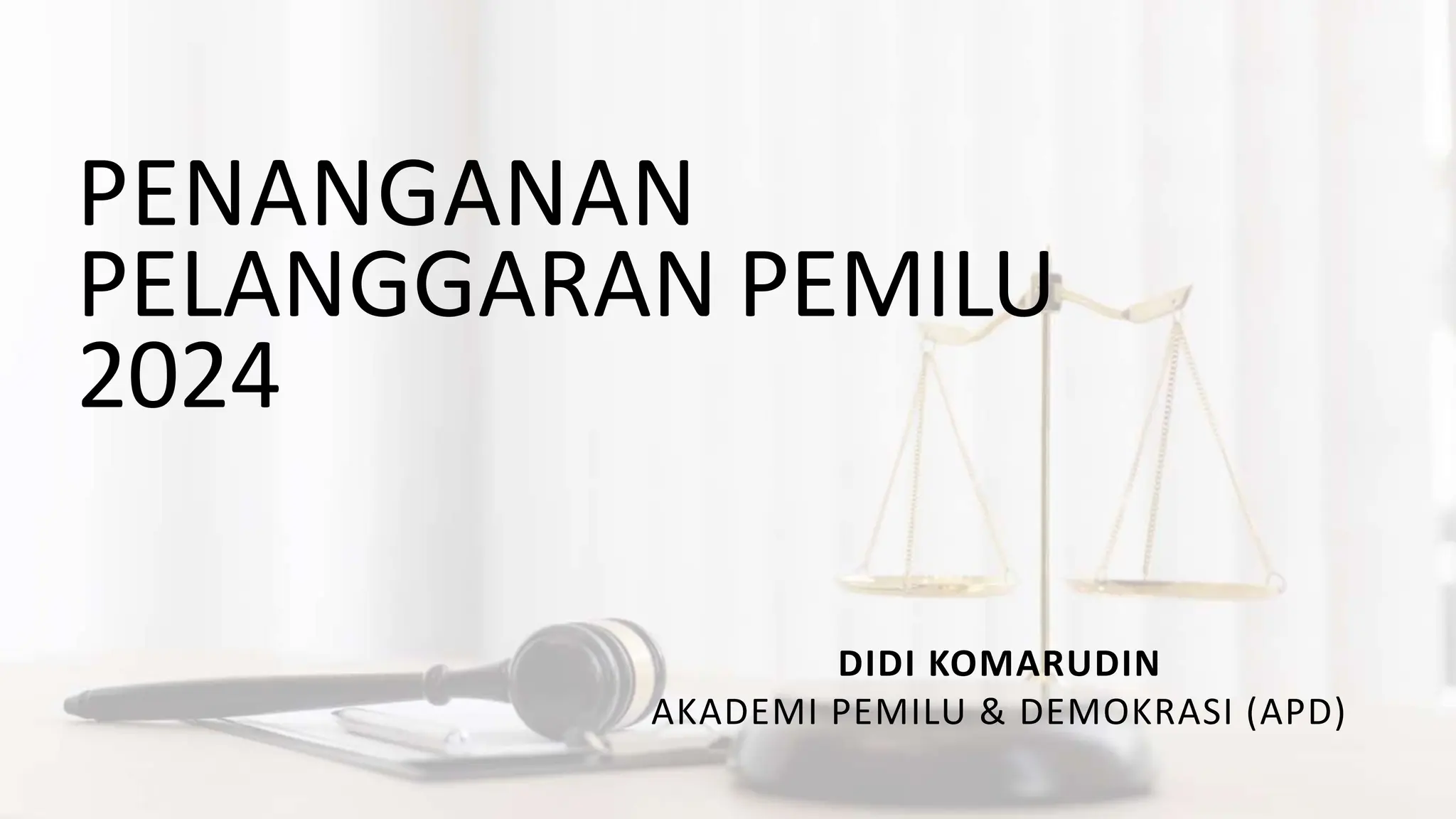 MATERI PENANGANAN PELANGGARAN PEMILU 2024 utk PANWASCAM.pptx