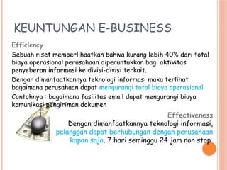 penggunaan e-bussinness dalam perkembangan dunia teknologi digital | PPTX