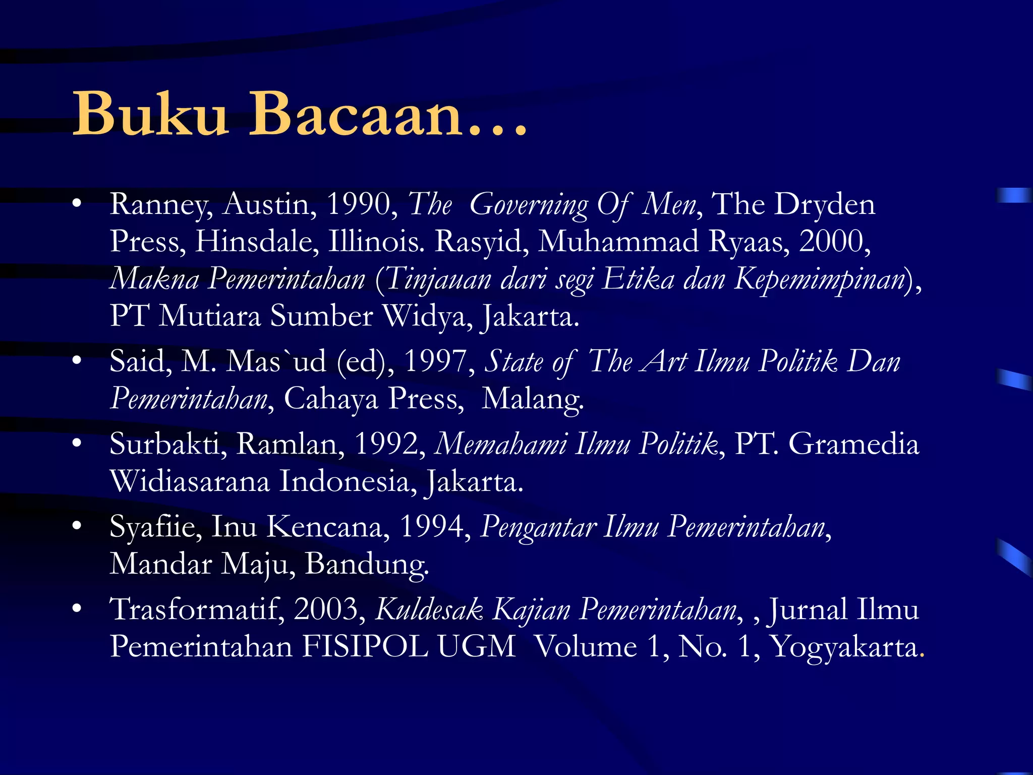 Materi Pengantar Ilmu Pemerintahan Full.ppt