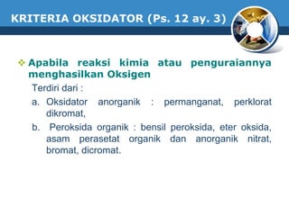Pengawasan Norma K3 Bahan Kimia Berbahaya | PPT