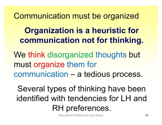 a simple theory, problem solving methodologies | PPT