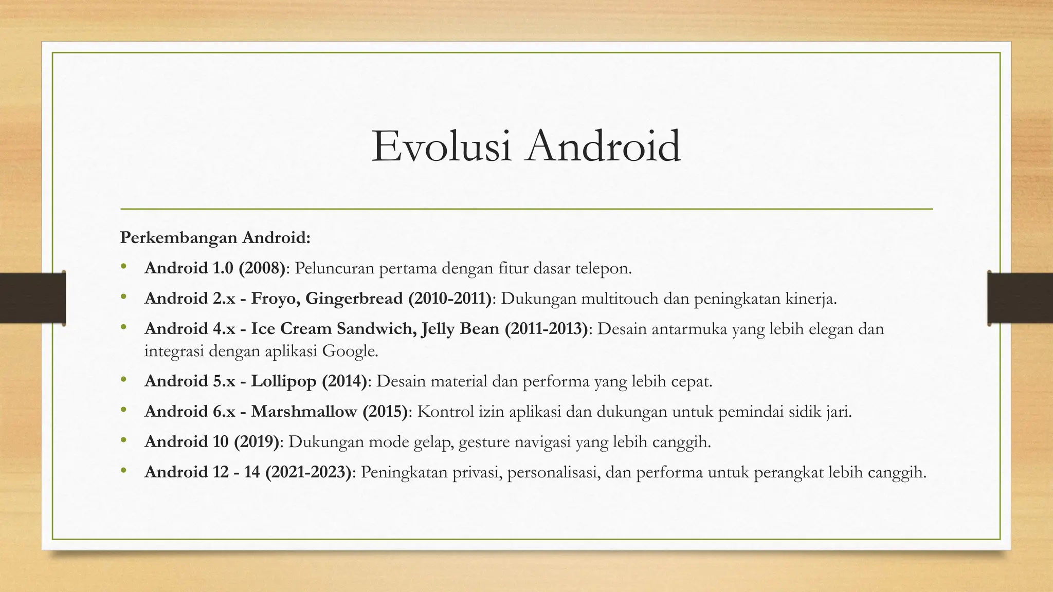 Pengenalan sistem operasi dari windows, linux dan Android | PPTX