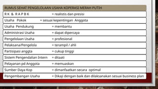materi pengelolaan koperasi desa dan kelaurahan merah putih | PPTX