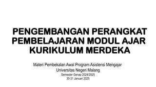 Materi Pengembangan Perangkat Pembelajaran MODUL AJAR KUMER.pptx