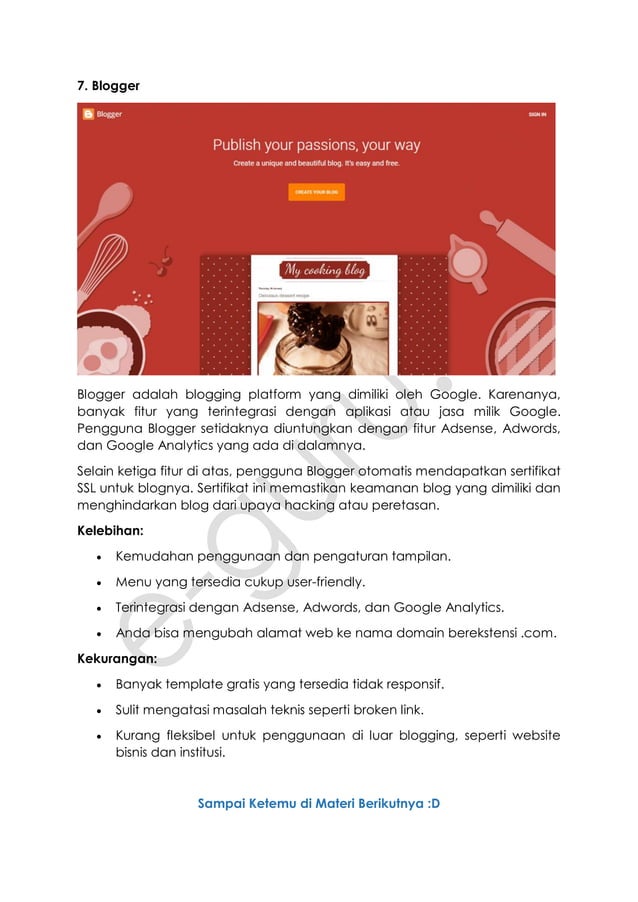 Materi pengenalan blog | PDF