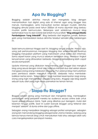 Materi pengenalan blog | PDF