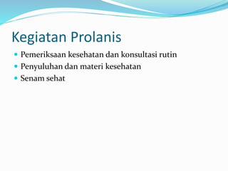 Materi pengenalan program prolanis | PPTX