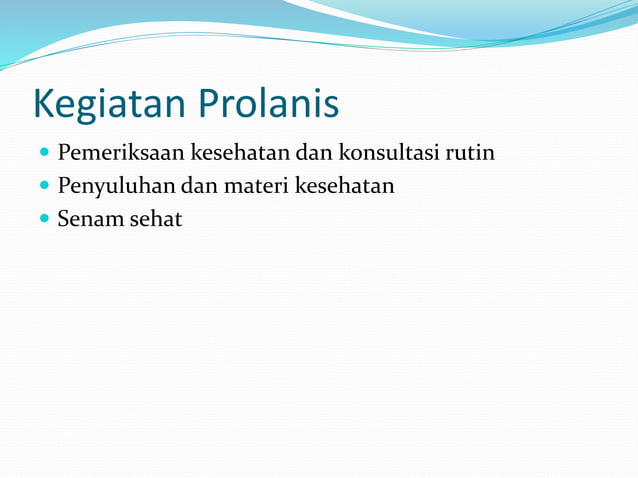 Materi pengenalan program prolanis | PPTX