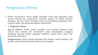 Analisis data Multivariat Materi Penggunaan EViews.pptx