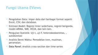 Analisis data Multivariat Materi Penggunaan EViews.pptx