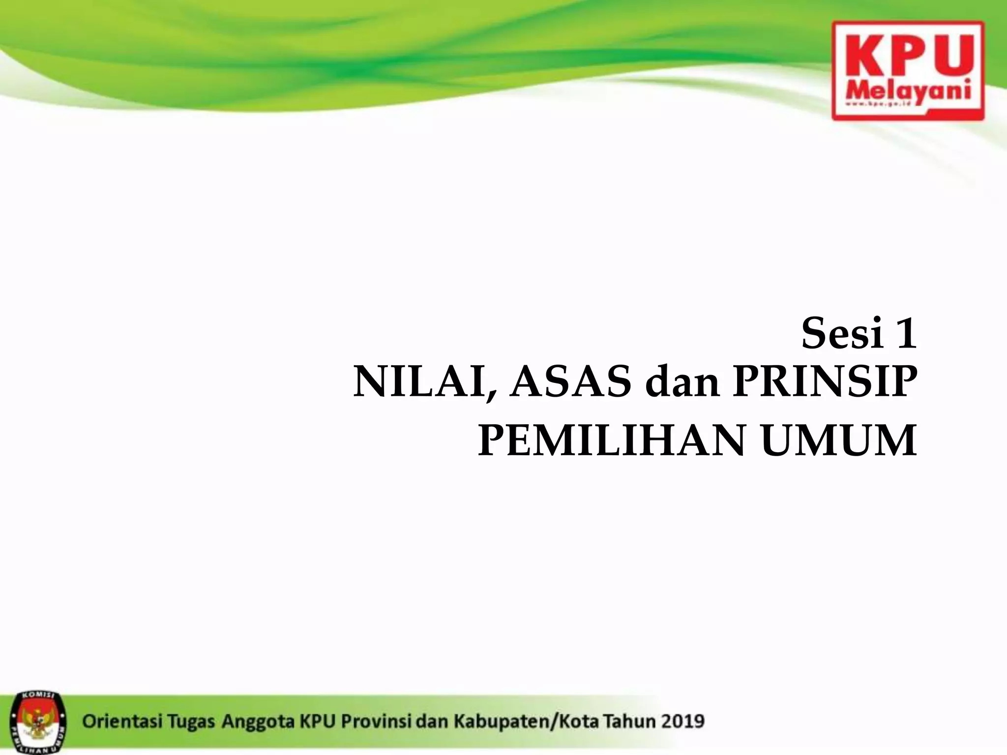 Materi penguatan kelembagaan kpu | PPT