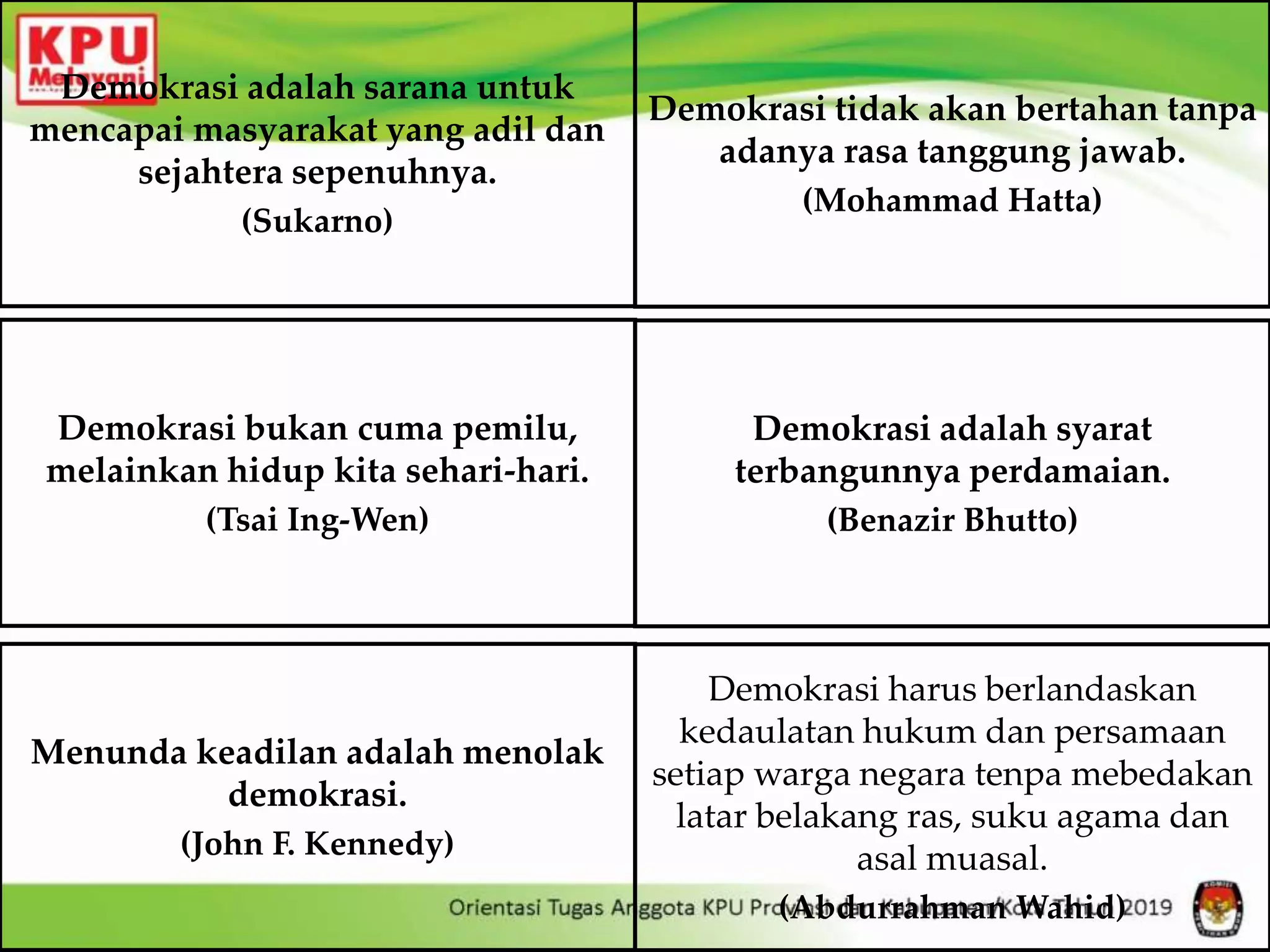 Materi penguatan kelembagaan kpu | PPT