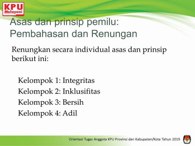 Materi penguatan kelembagaan kpu | PPT