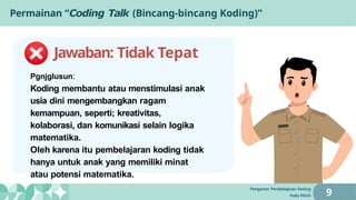 Materi Penguatan Pembelajaran Koding dan KA PAUD.pptx