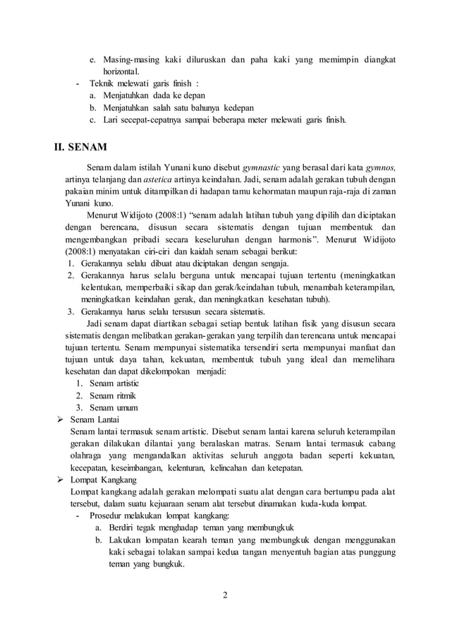 Materi penjasorkes kelas x | PDF