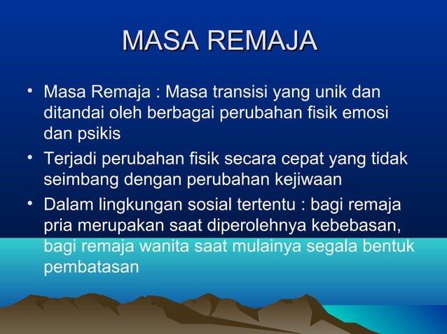 Materi Penyuluhan Kespro Remaja | PPT