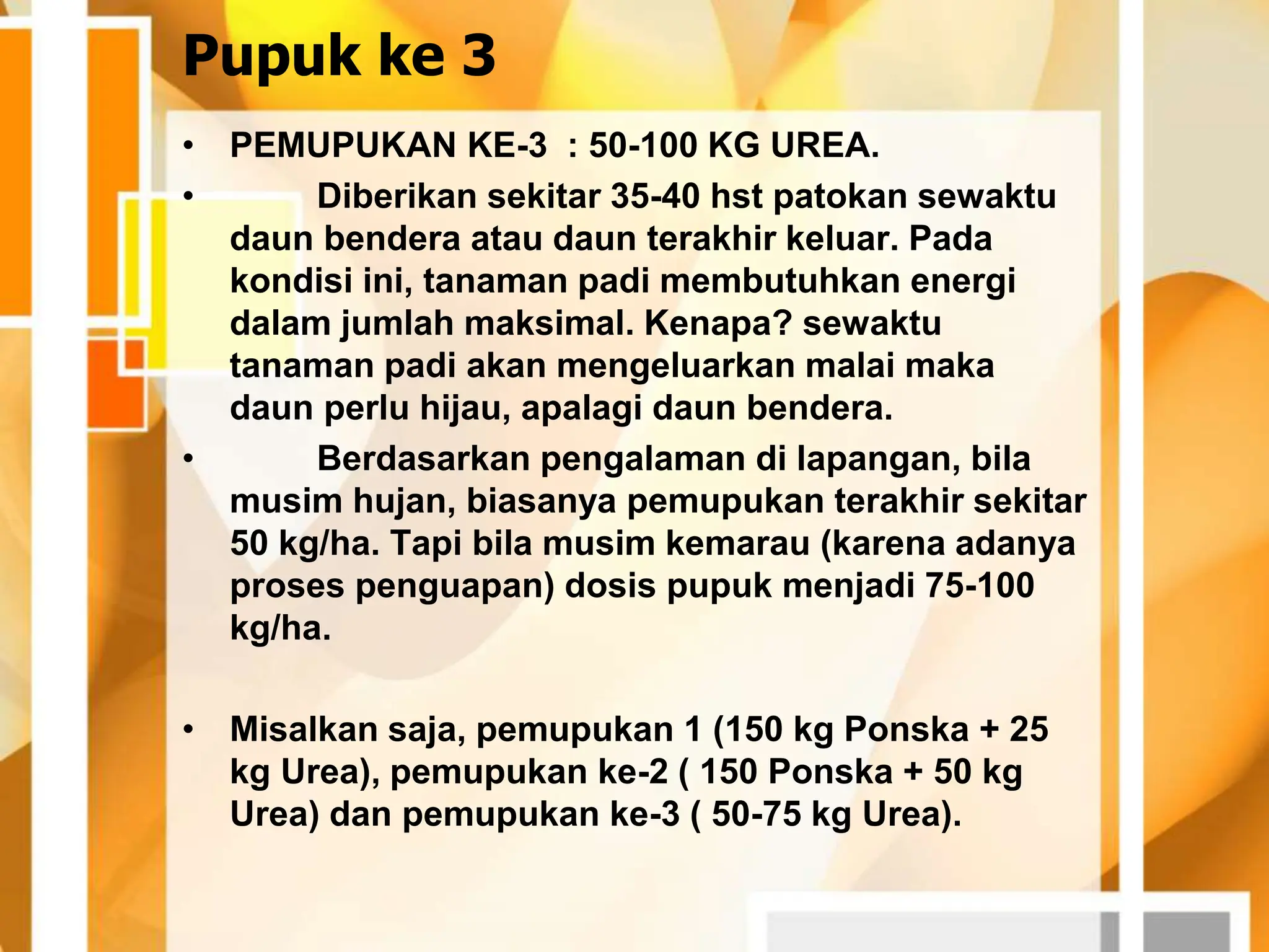 materi penyuluhan pemupukanDALAM RANGKA t | PPT