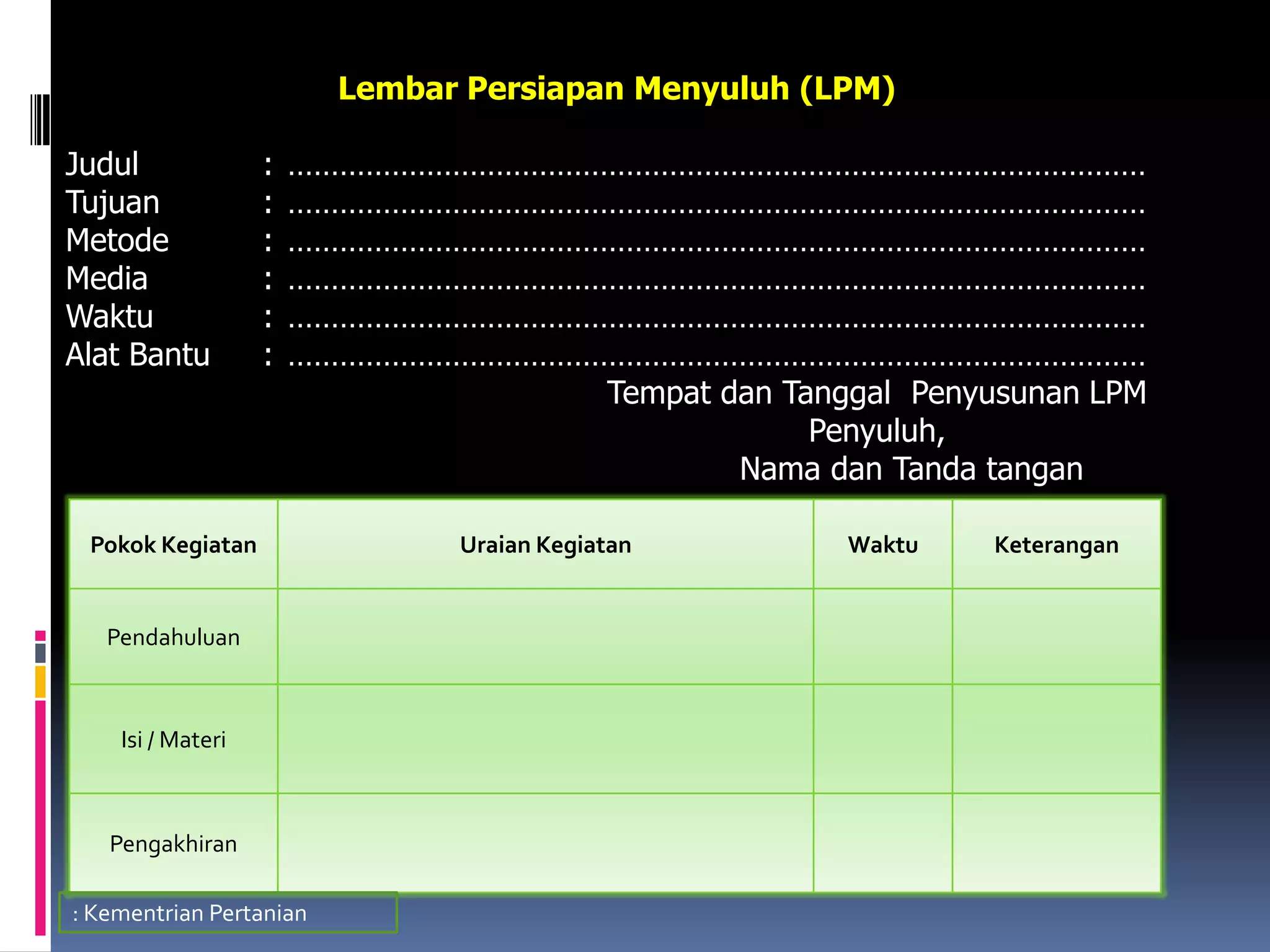 Materi penyuluhan pertanian | PPTX