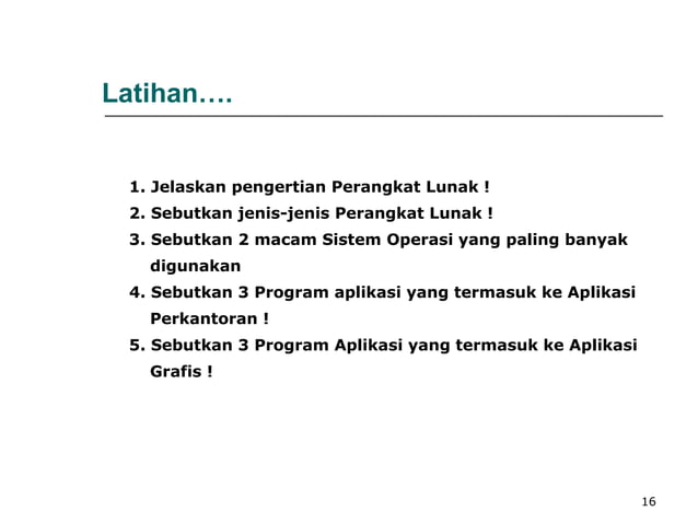 Komponen Perangkat Lunak | PPT