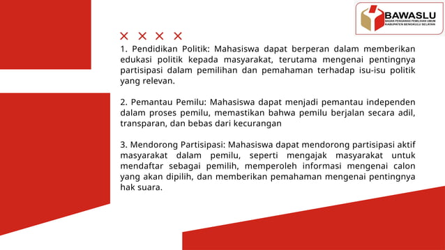 Materi Peran Mahasiswa dalam pengawasan Pilkada.pptx