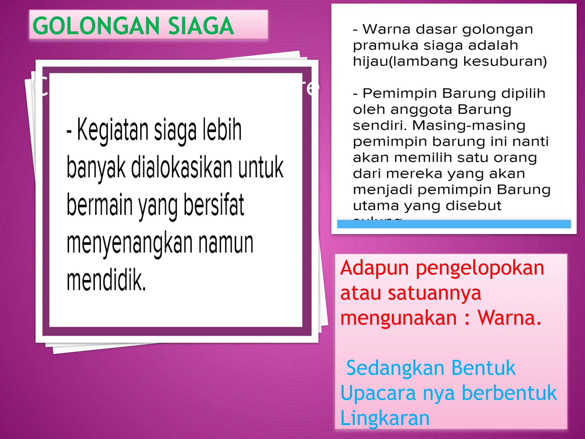 Materi PERBEDAAN SIAGA PENGGALAN PENEGAK & lagu Pramuka - Copy.pptx