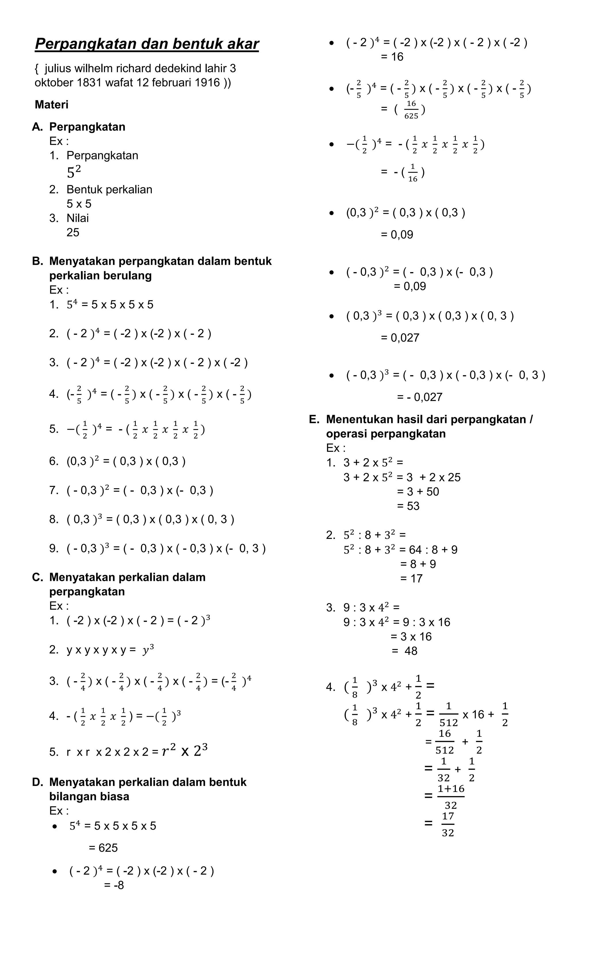 materi Perpangkatan dan bentuk akar.docx