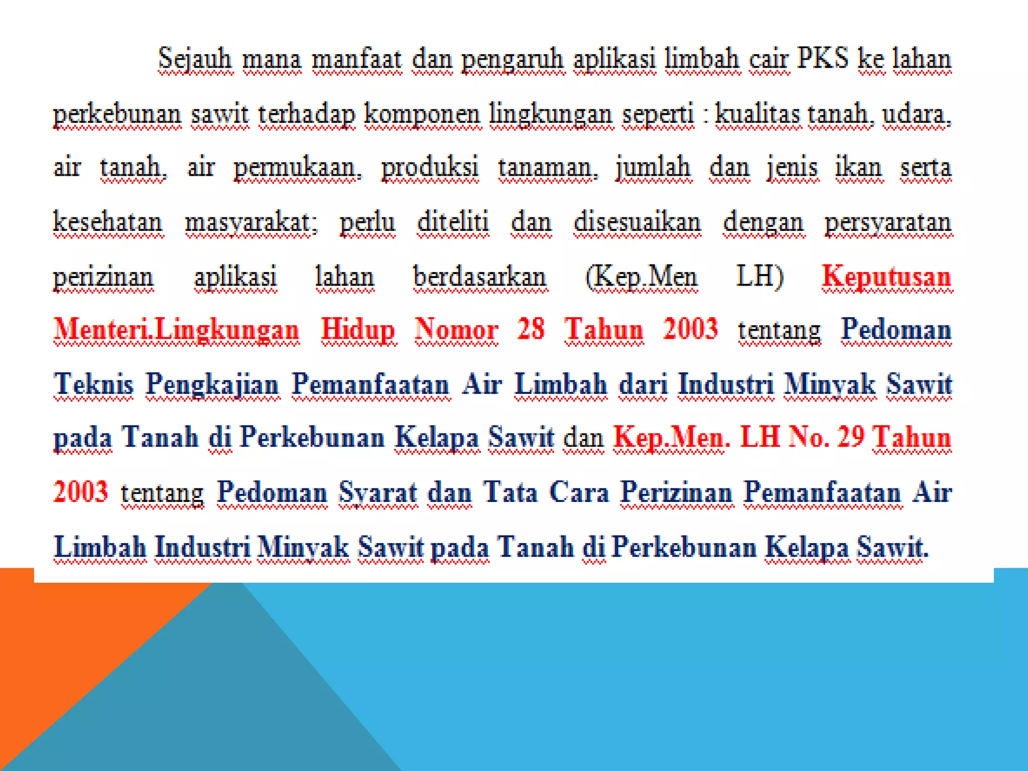 Materi persentase land aplikasi pks | PPT