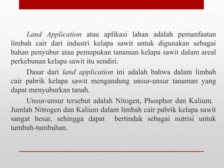 Materi persentase land aplikasi pks | PPT