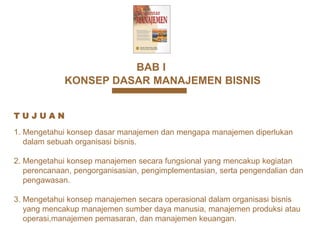 Konsep Dasar Manajemen | PDF