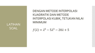 MATERI PERTEMUAN KE 6 (METODE INTERPOLASI).pptx