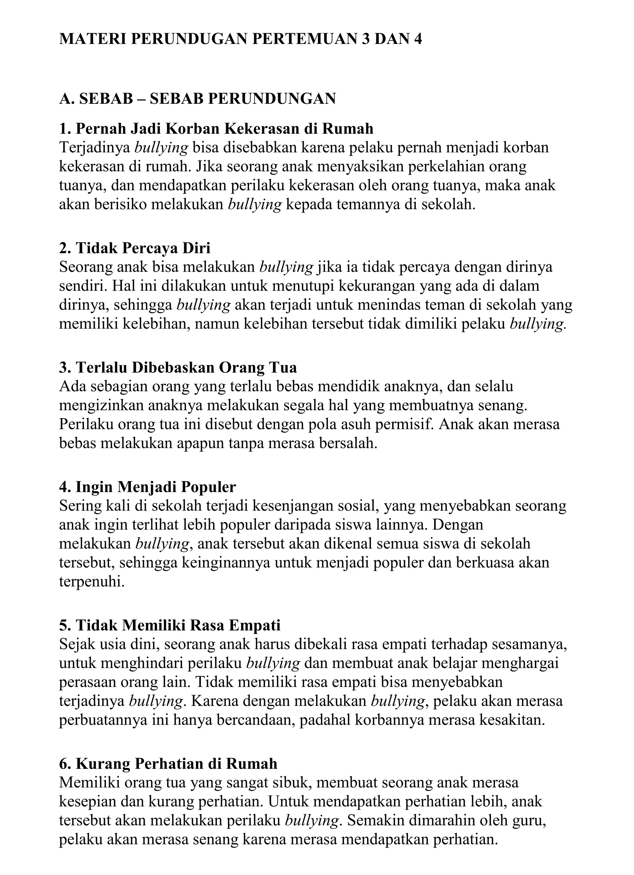 MATERI PERUNDUGAN PERTEMUAN 3 DAN 4.docx
