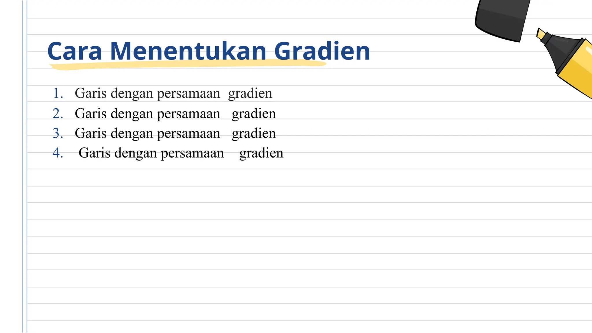 MATERI PERSAMAAN GARIS LURUS. MATEMATIKA | PPTX