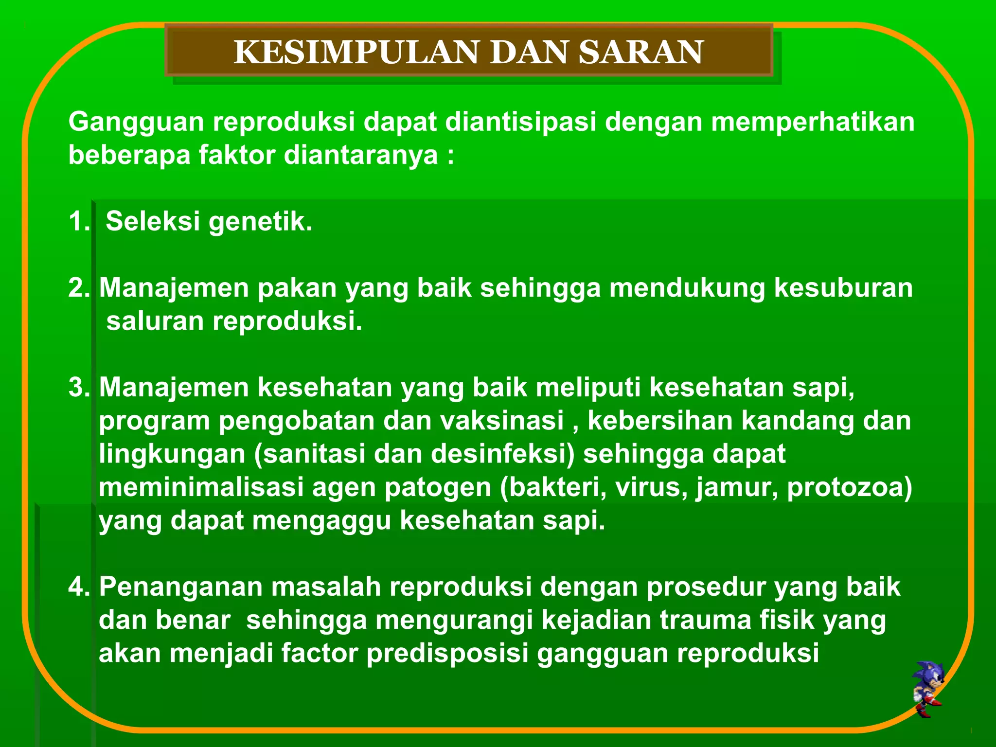 PENYAKIT REPRODUKSI TERNAK | PPT