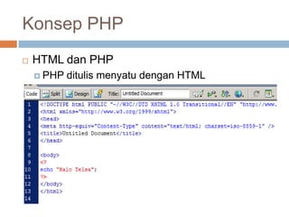 Materi php | PPTX