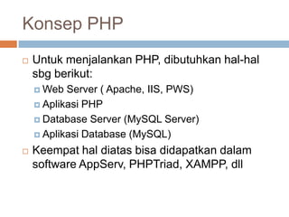 Materi php | PPTX