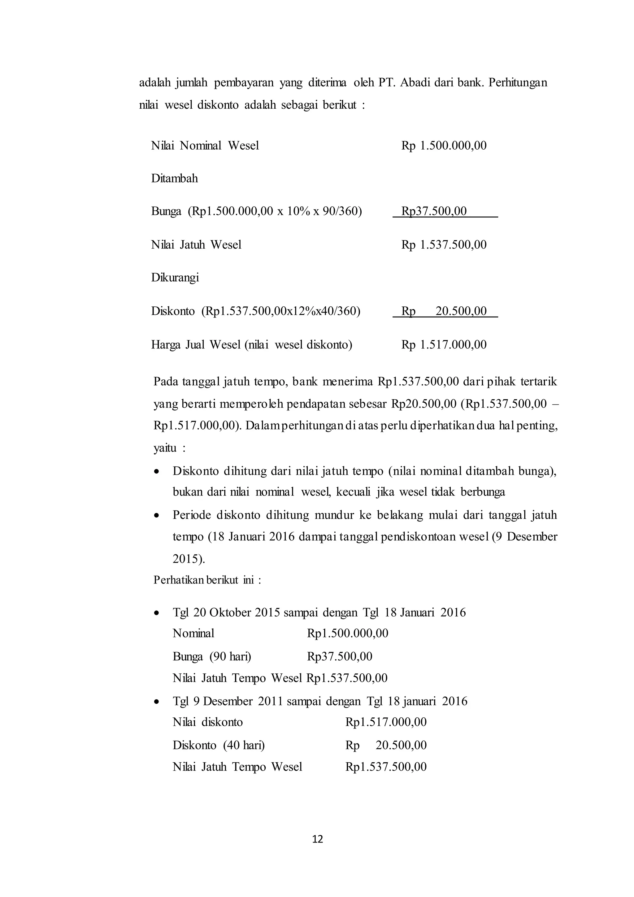 Piutang usaha, piutang wesel dan piutang lain | DOCX