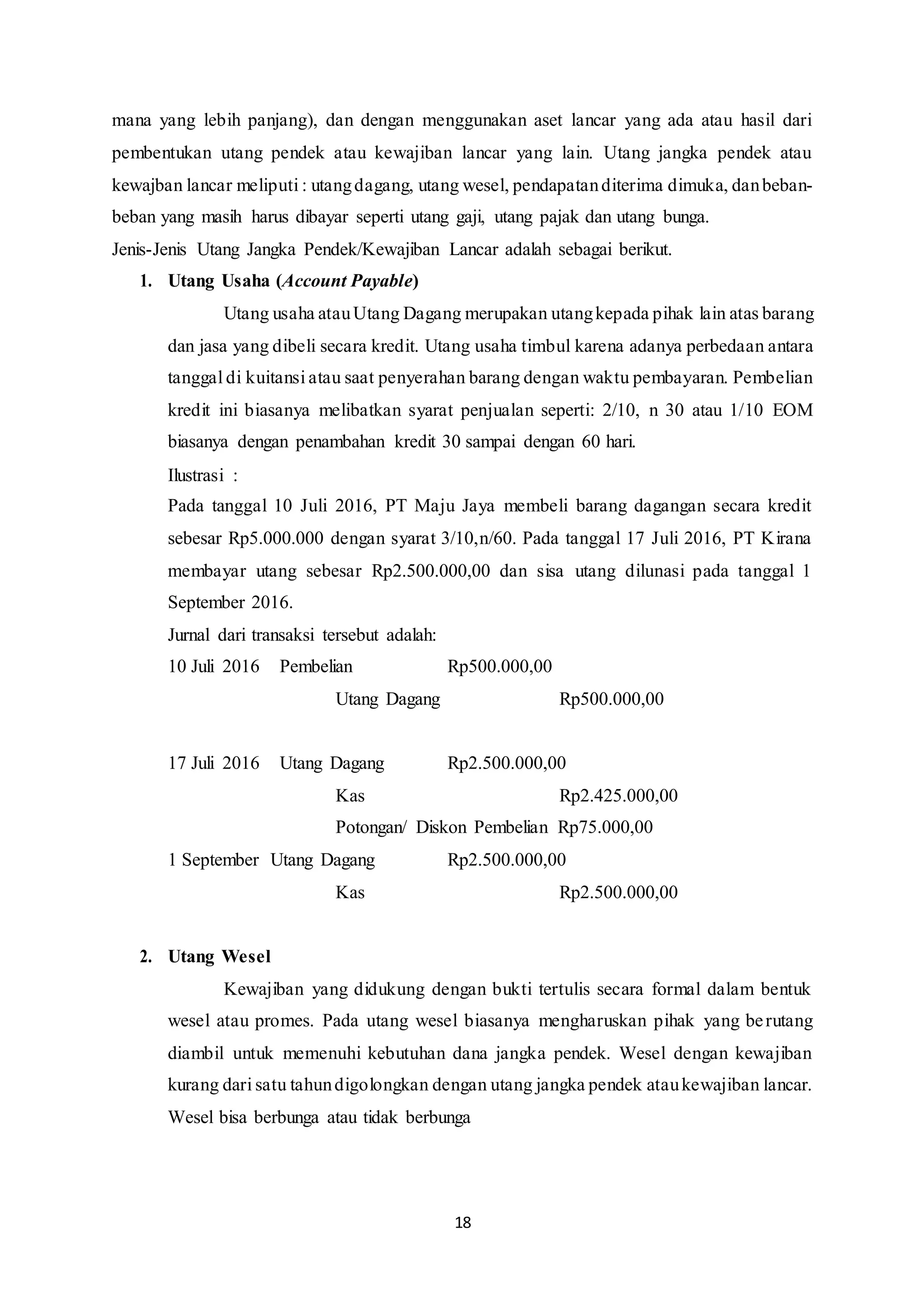 Piutang usaha, piutang wesel dan piutang lain | DOCX