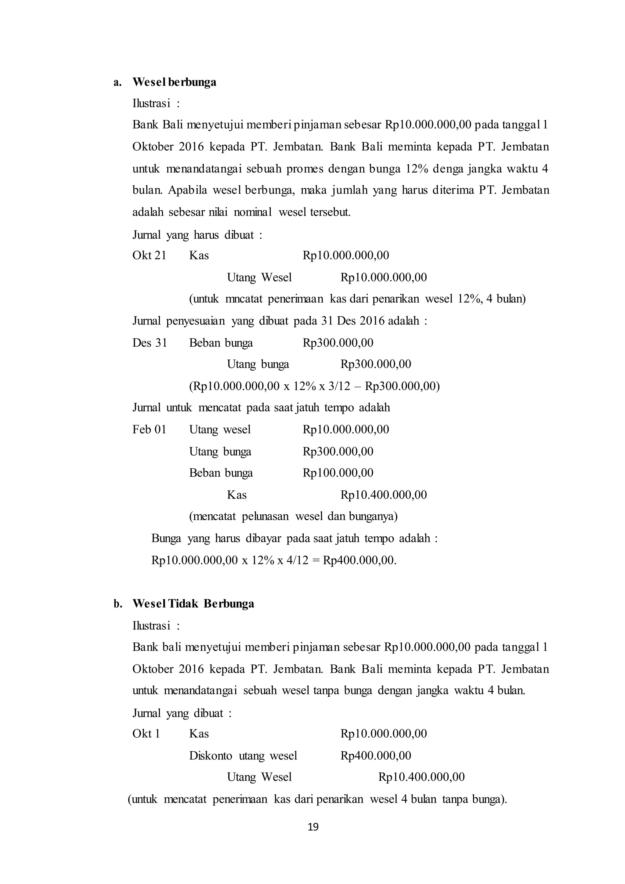 Piutang usaha, piutang wesel dan piutang lain | DOCX
