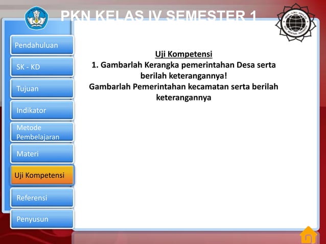 Materi pkn kelas 4 semester 1 sistem pemerintahan desa dan kecamatan ...