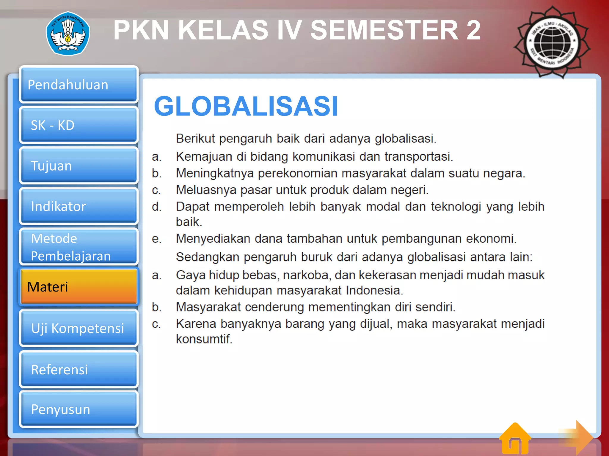 Materi pkn kelas 4 semester 2 globalisasi | PDF
