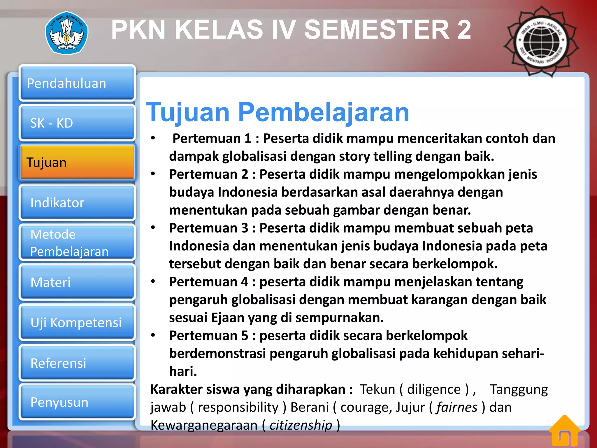 Materi pkn kelas 4 semester 2 globalisasi | PDF