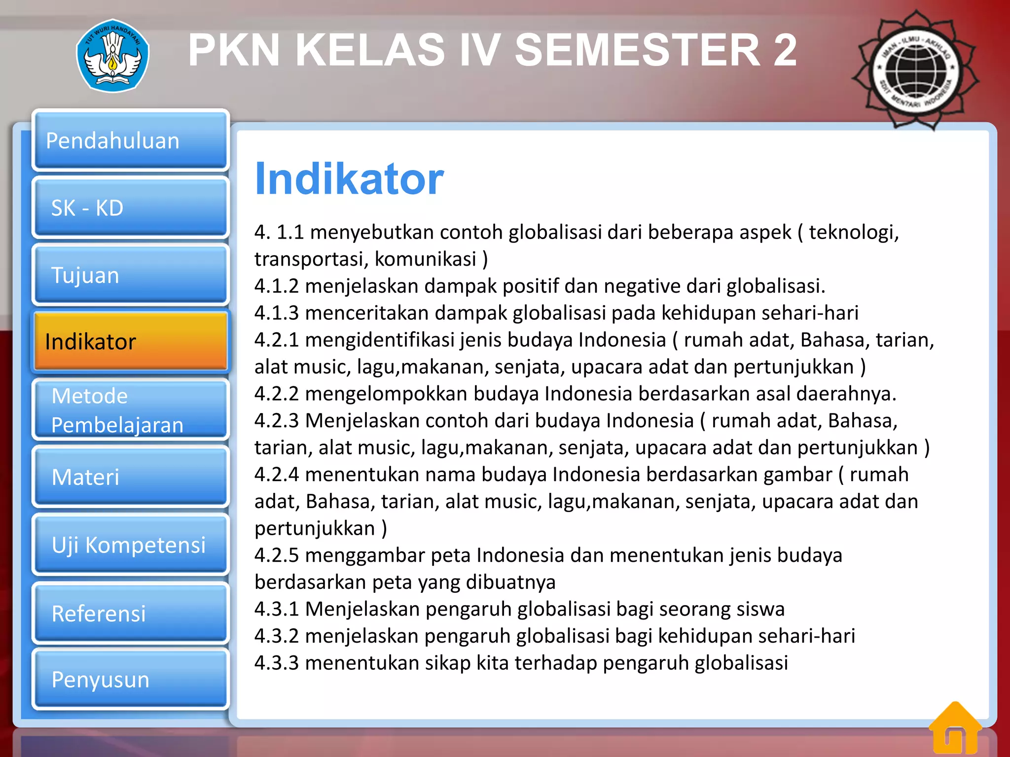 Materi pkn kelas 4 semester 2 globalisasi | PDF