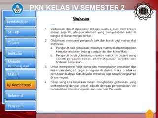 Materi pkn kelas 4 semester 2 globalisasi | PDF